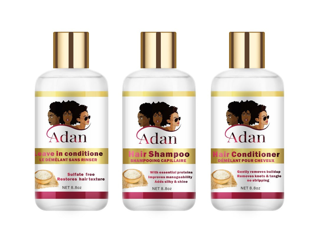 Adan shampoo, conditioner and leave in conditioner. Grow Your Hair ...